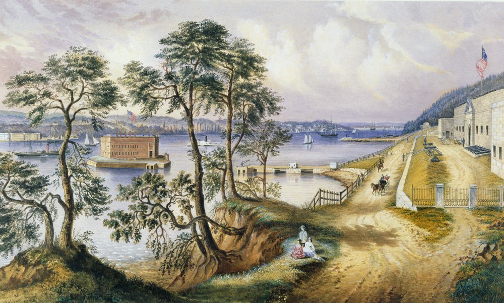 Staten Island and the Narrows from Fort Hamilton, N.Y., c.1861