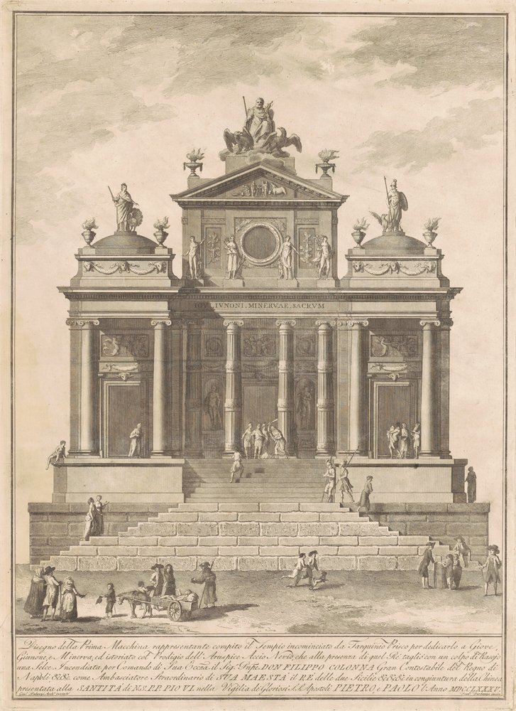 The Prima Macchina for the Chinea of 1785