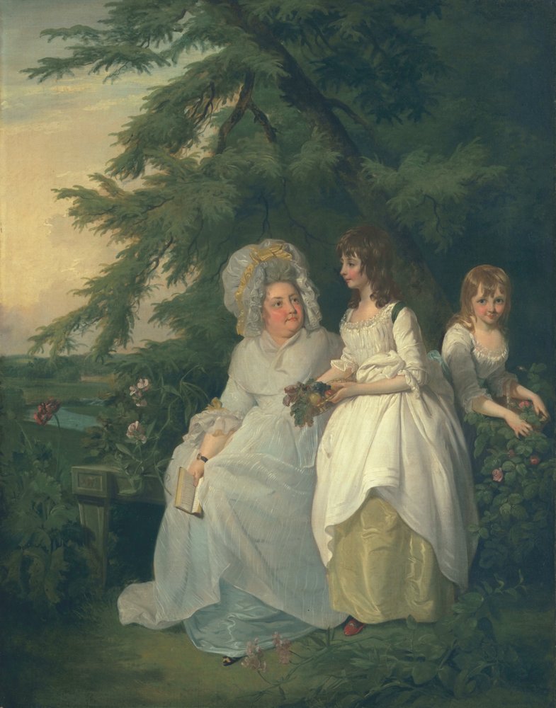 Mary Margaret Wood and two of her daughters, 1787