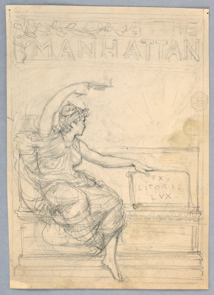 Design for the Cover of the Manhattan Illustrated Monthly Magazine