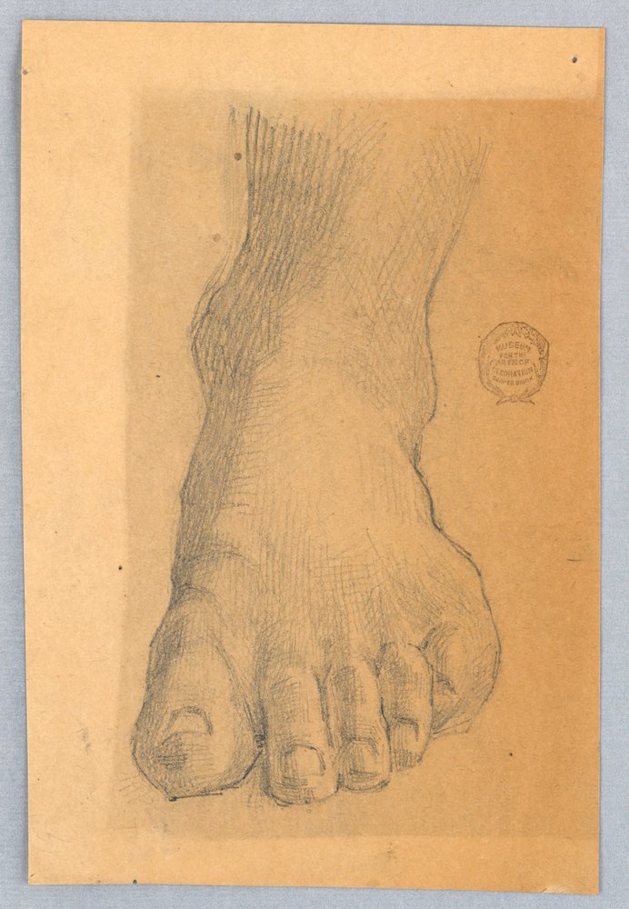 Study of Left Foot by Francis Augustus Lathrop