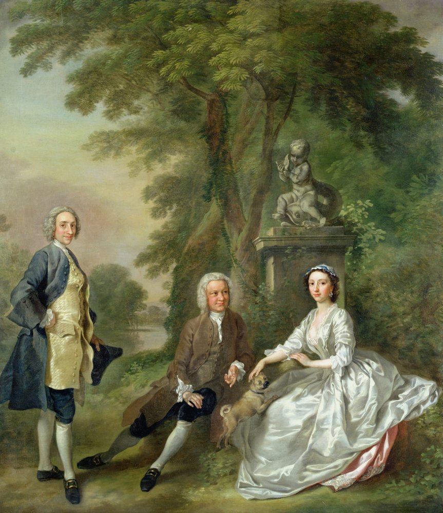 Jonathan Tyers and His Daughter, Elizabeth, and Her Husband, John Wood