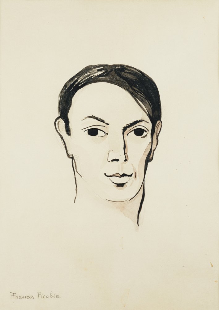 Portrait of Pablo Picasso by Francis Picabia: Fine art print