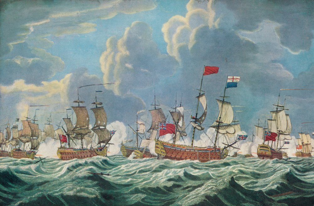 Battle of Quiberon Bay by Francis Swaine: Fine art print