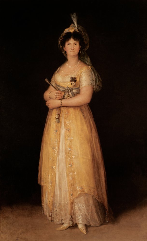 Portrait of Queen Maria Luisa (1751-1819) wife of King Charles IV (1788 ...