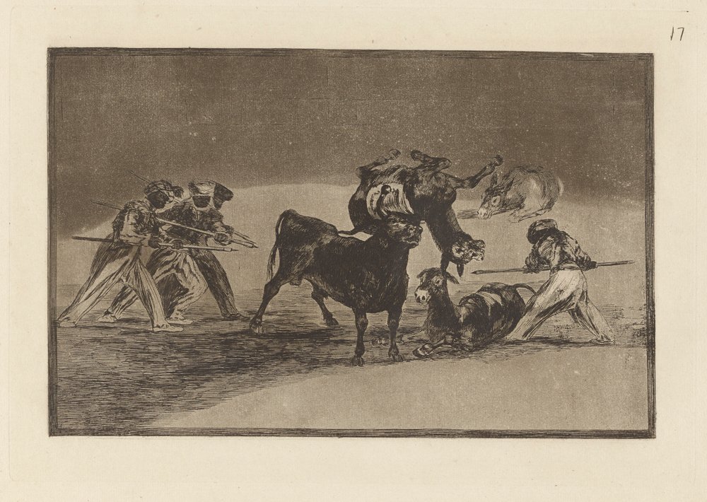 The Moors Use Donkeys as a Barrier to Defend Themselves Against the ...