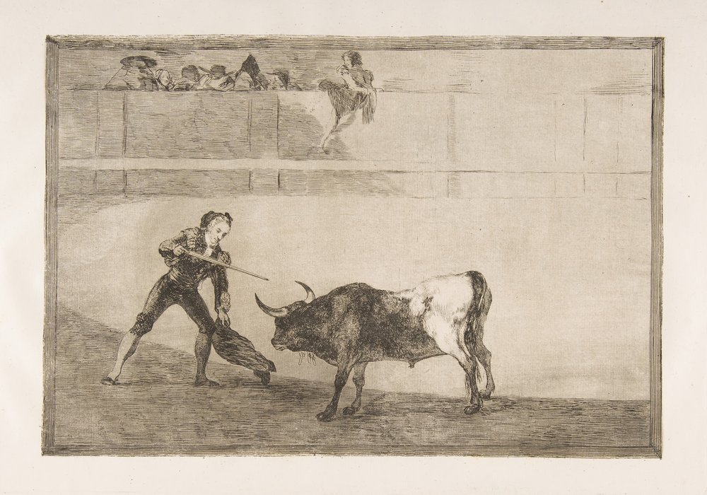 Pedro Romero Killing the Halted Bull (Tauromaquia, plate 30)