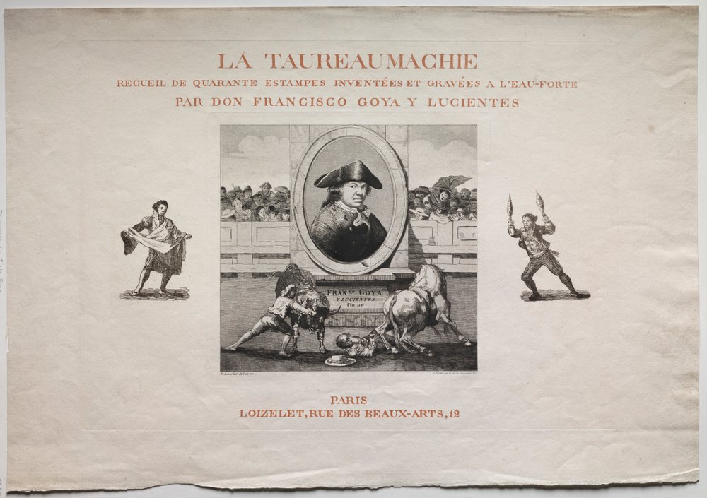 Bullfights: Title Page by Francisco de Goya