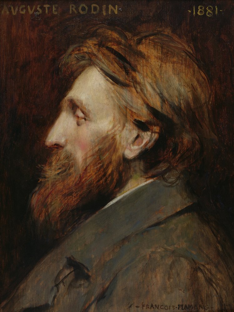 Portrait of Auguste Rodin, 1881 by Francois Flameng