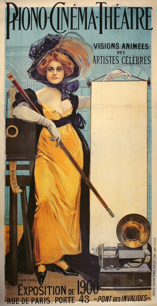 Poster advertising the Phono-Cinema-Theatre for the Universal ...