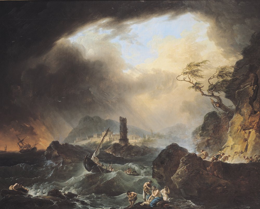 The Storm by Francois Valentin Gazard: Buy fine art print