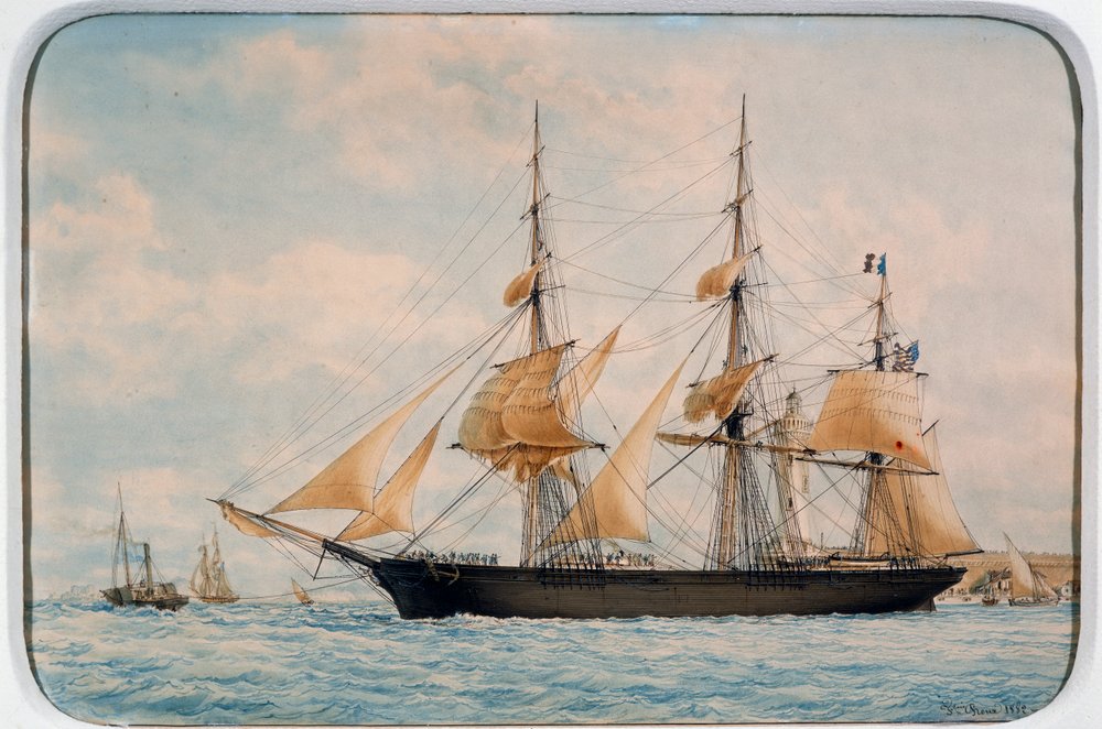 New York Ocean Herald clipper by Francois Geoffroy Roux
