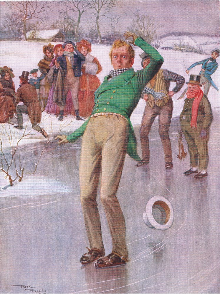 Mr Winkle on the ice by Frank Reynolds: Buy fine art print