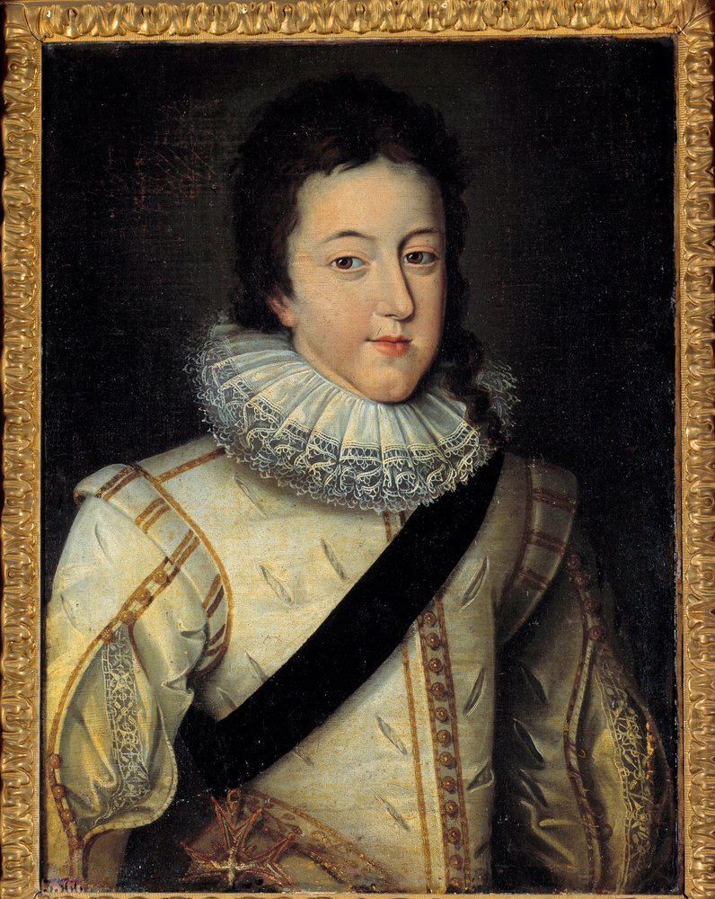 Portrait of Louis XIII, king of France and Navarre at the time of his ...