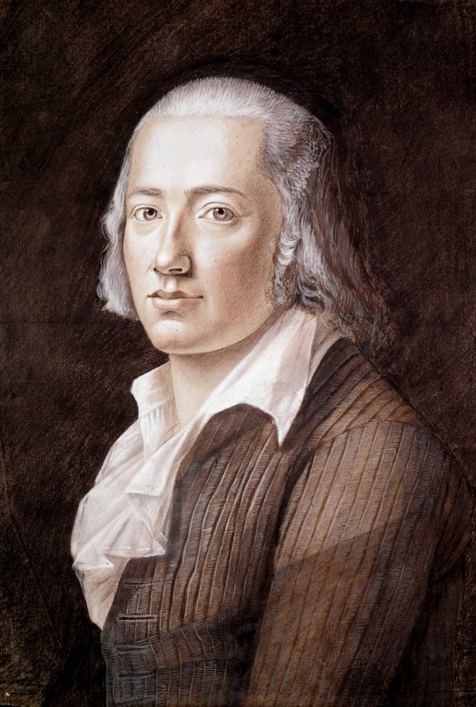 Friedrich Holderlin by Franz Karl Hiemer: Fine art print