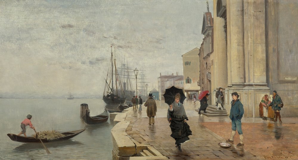 Scene from Venice by Franz Leo Ruben: Buy fine art print