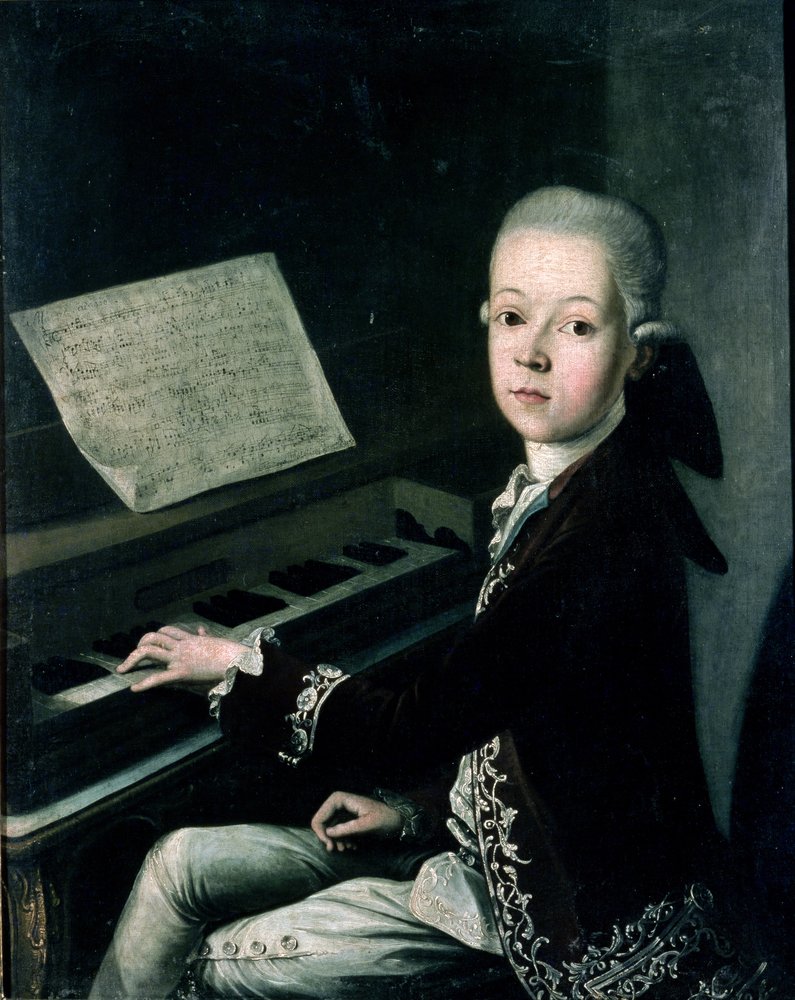 Portrait of Carl Graf Firmian at the piano (formerly thought to be ...