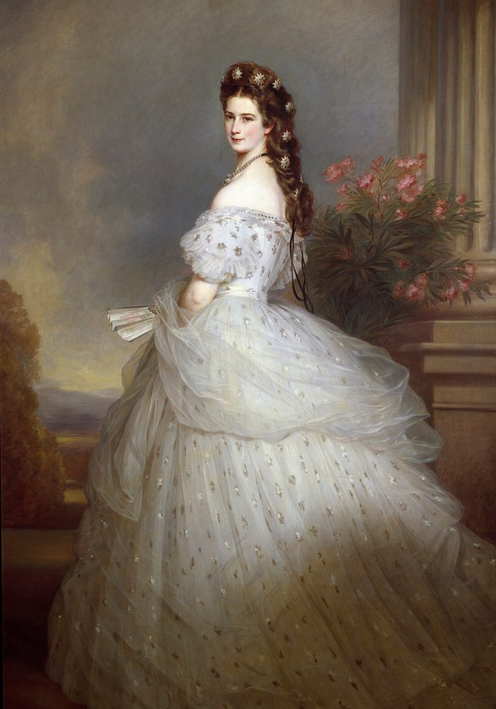 Portrait of Elisabeth de Wittelsbach (Sissi), Empress of Austria and ...