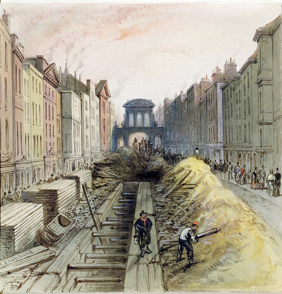 Fleet Street with the New Common Sewer under Construction