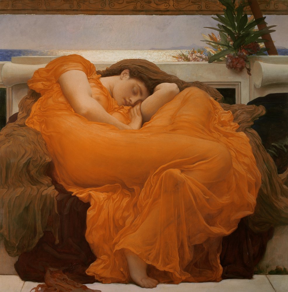 Flaming June, c.1895 by Frederic Leighton: Fine art print