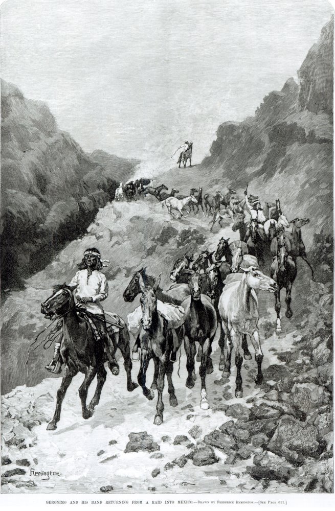 Geronimo and his Band Returning from a Raid into Mexico