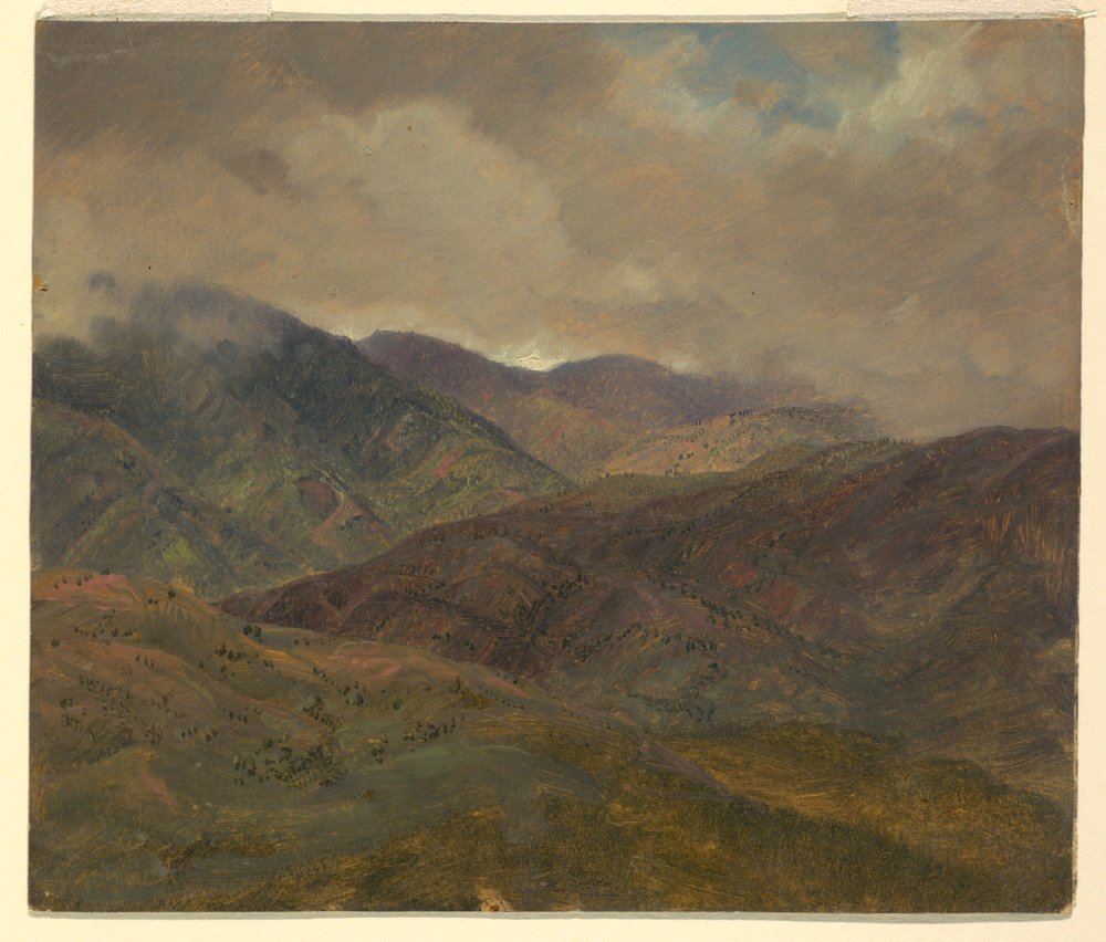 Blue Hills and Gray Clouds, Jamaica by Frederic Edwin Church