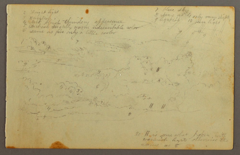 Cloud Study, Possibly 1844 by Frederic Edwin Church
