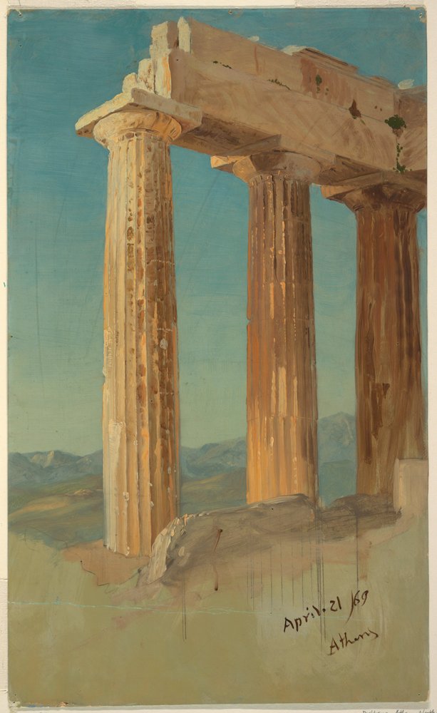 Columns of the Parthenon, Athens, April 21, 1869
