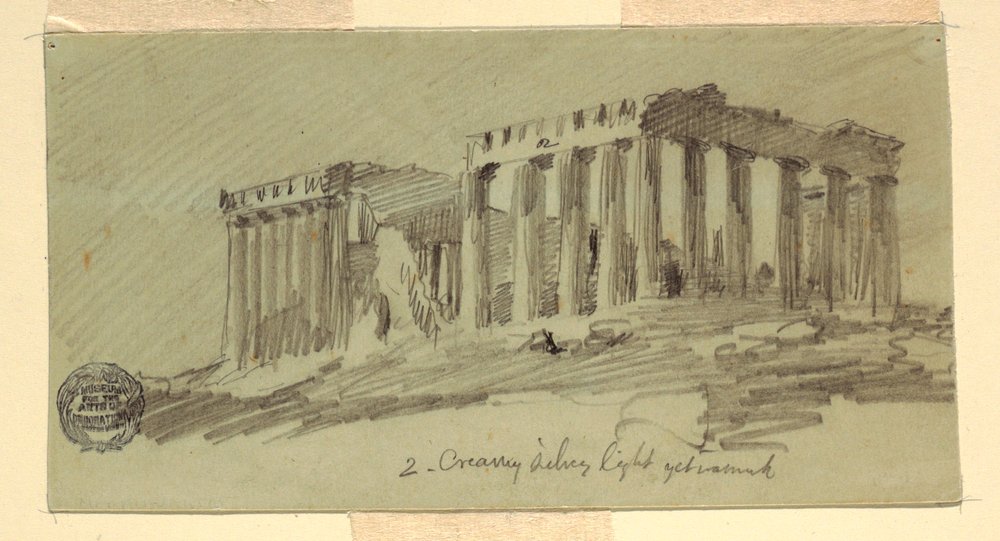 Parthenon, Athens from the Southeast, April 1869