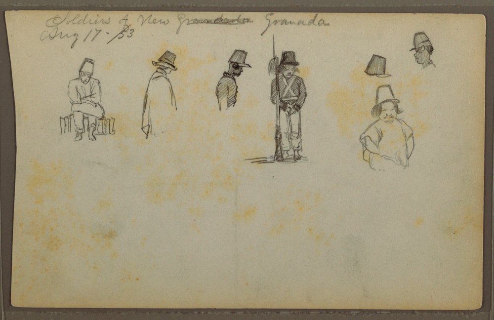 Soldiers of New Granada, Colombia, August 17, 1853