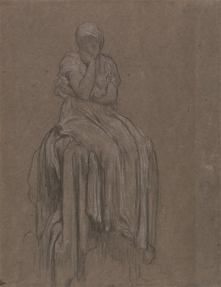 Study for Solitude by Frederic Leighton: Fine art print