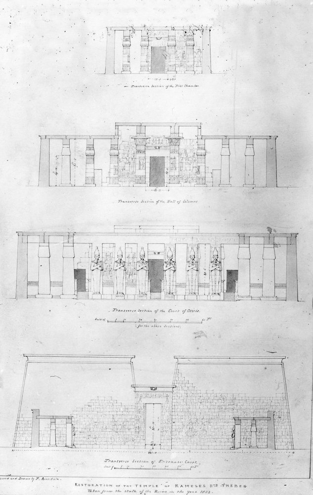 Restoration of the Temple of Ramases II at Thebes