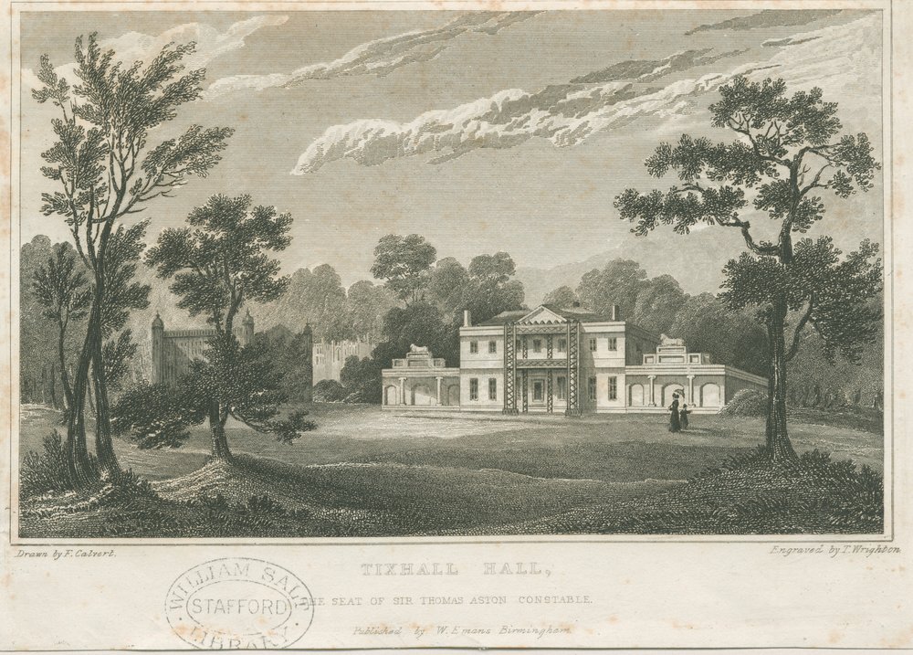 Tixall Hall by Frederick Calvert: Buy fine art print