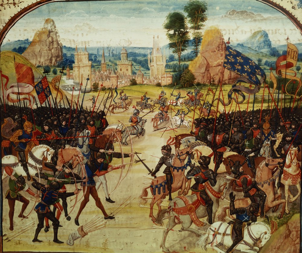 Battle of Poitiers, 1356, from Froissart's Chronicle