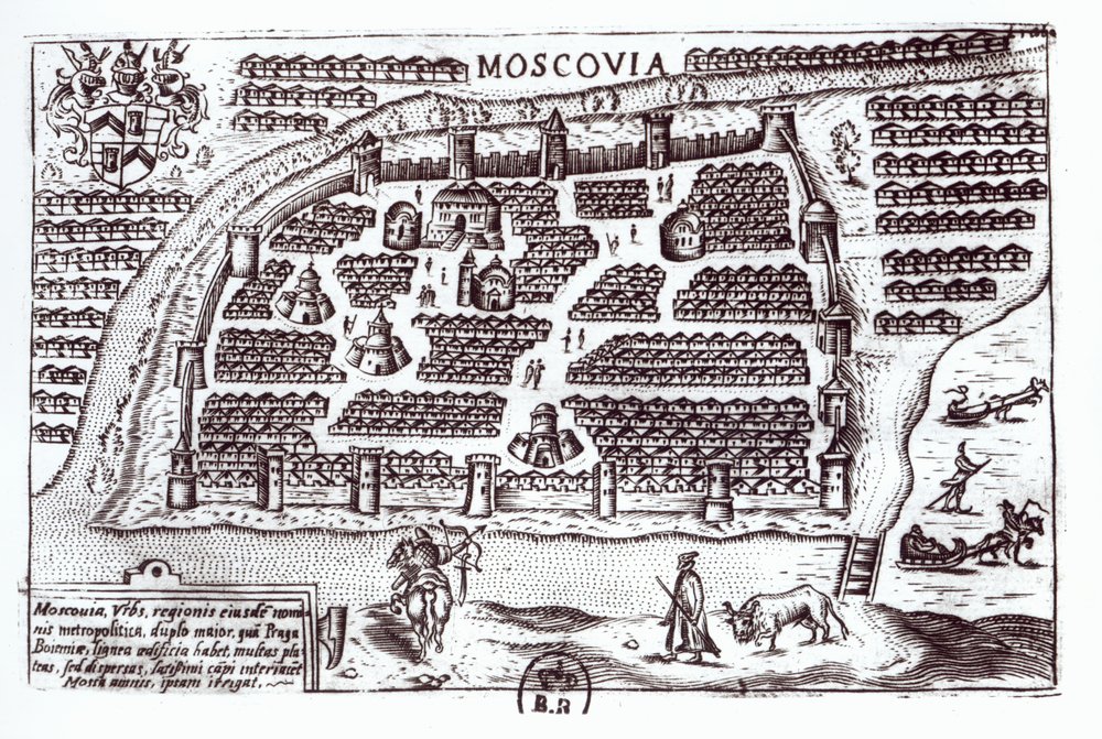 Plan of Moscow, 1628 by French School: Buy fine art print