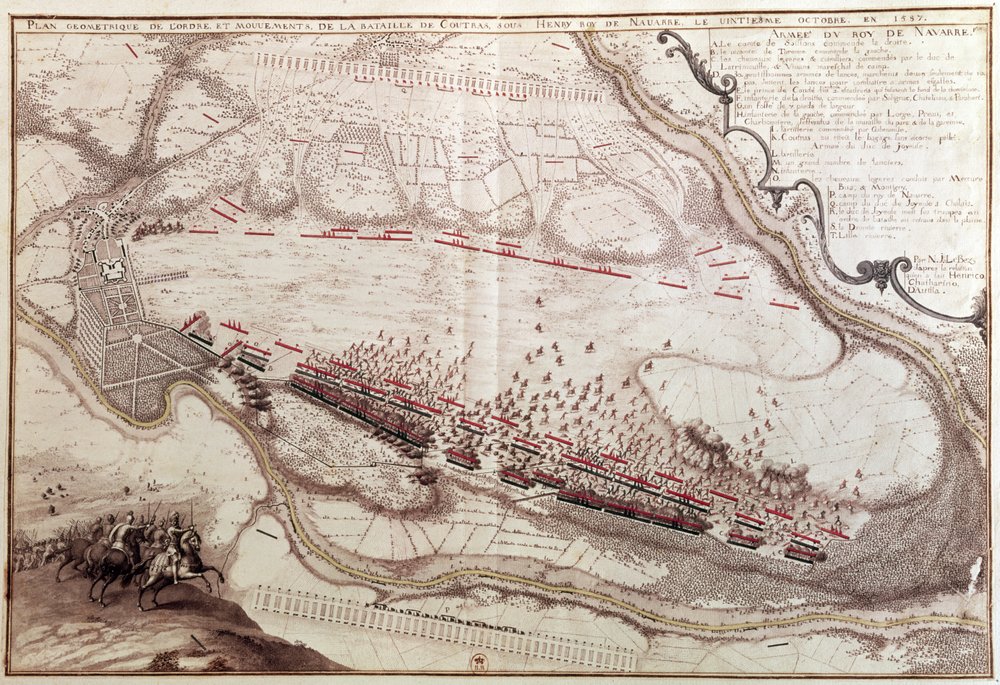 Plan of the Order of the Battle of Coutras on 8th October 1587