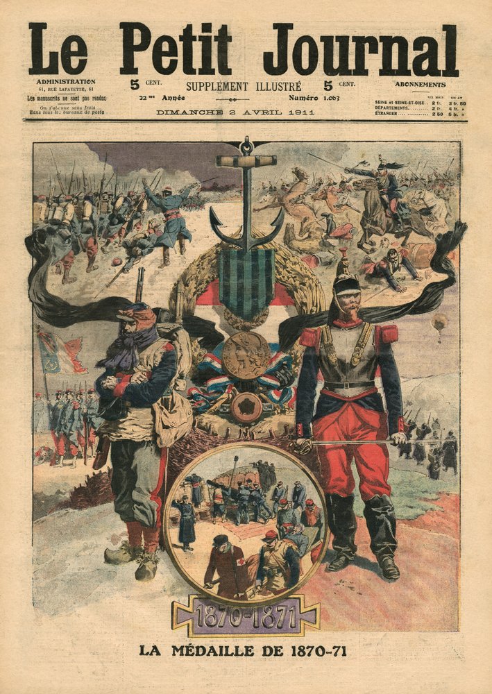 The Presentation of The Medal of Combatants 1870-71, illustration from ...