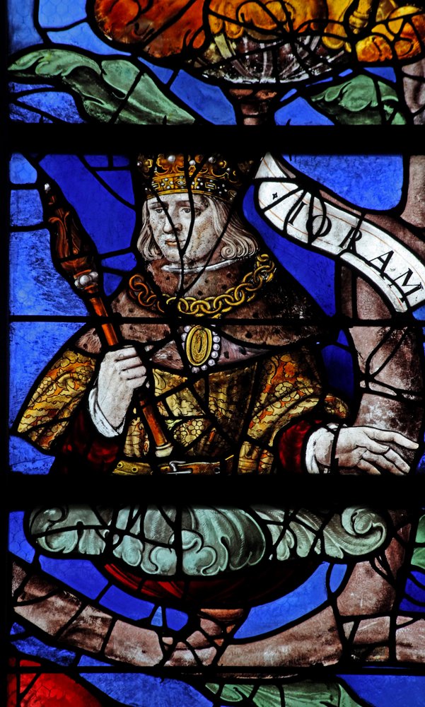 Window W10 Depicting King Joram on the Tree of Jesse