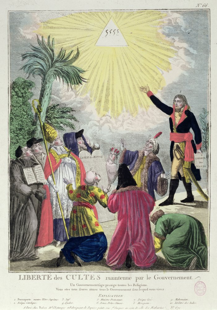 Allegory of the Concordat between Napoleon Bonaparte and Pope Pius VII
