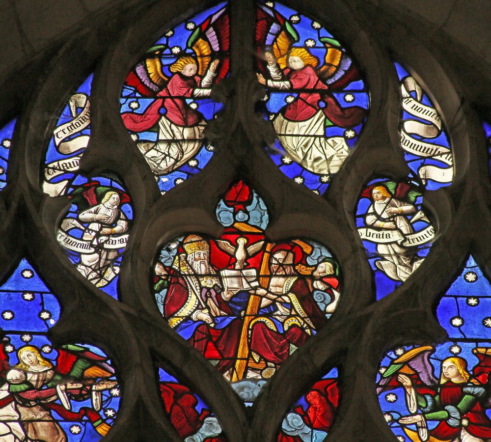 Angels Surround the Trinity by French School