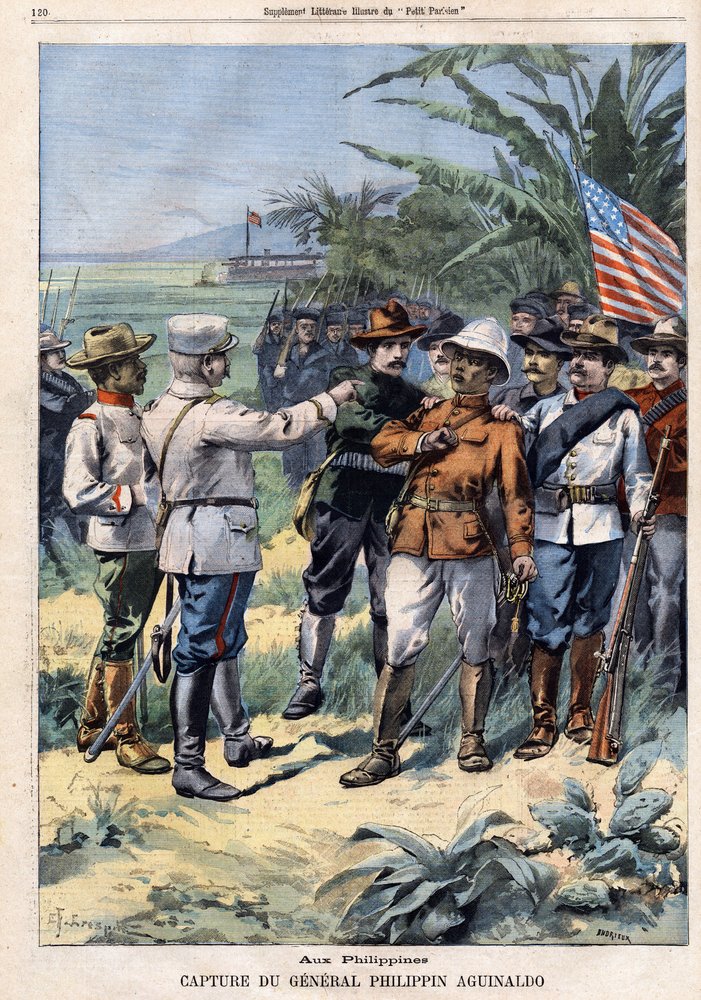 Capture of General and Philippine politician Emilio Aguinaldo in the ...