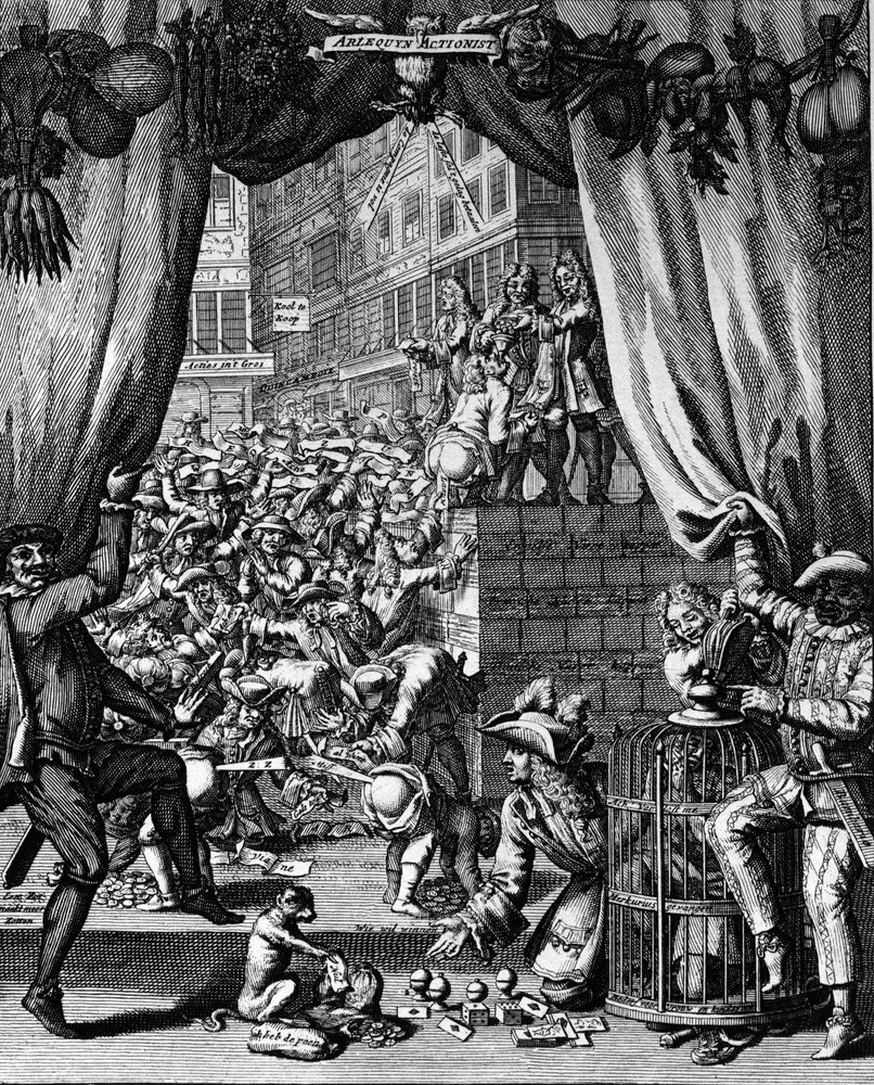 Cartoon on the System of John Law, Rue Quincampoix - John Law de ...