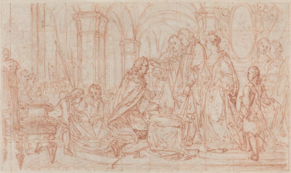 Ceremony of Consecration by French School: Fine art print