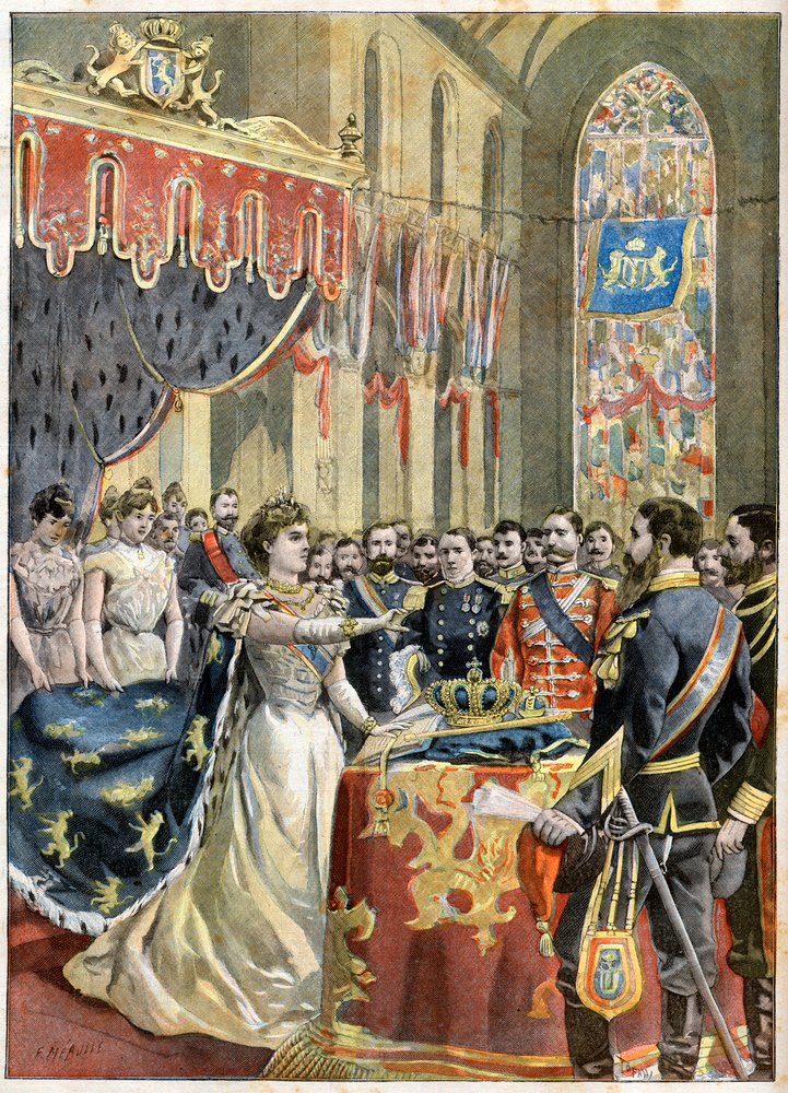 Coronation of Queen Wilhelmina of the Netherlands. Coronation of Queen ...