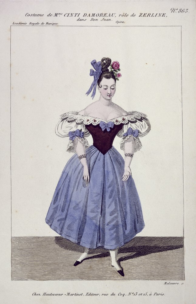 Costume for Madame Cinti Damoreau in the Role of Zerlina in Don ...