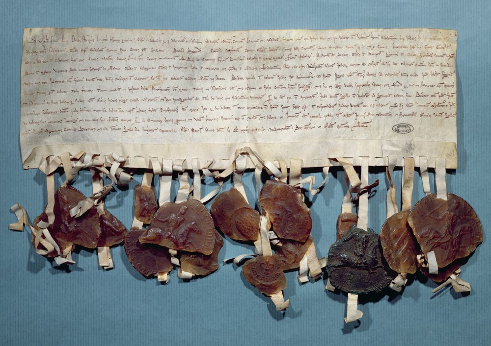 Edict of King Louis VIII of France placing an interdiction on the ...