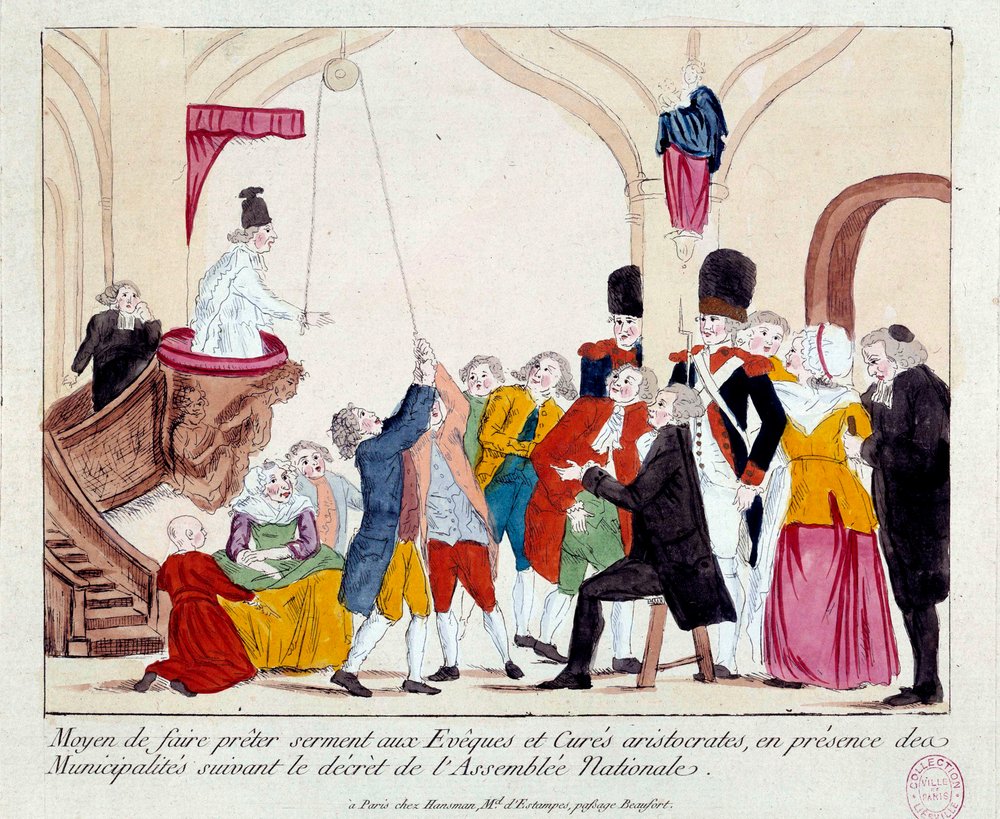 French Revolution: 'Means of Taking Oath to Aristocratic Bishops and ...