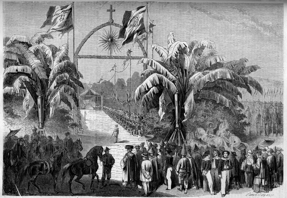 French colonization: First Catholic Mass celebrated in Saigon, Cochinchina