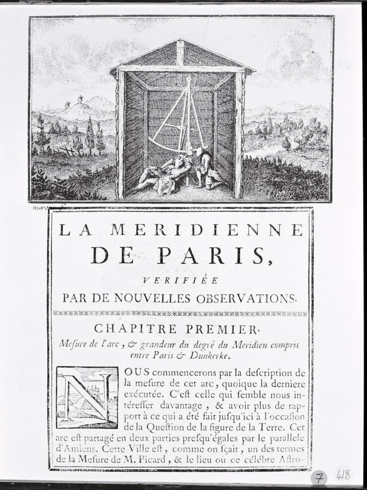 Front Page of the First Chapter of La Meridienne de Paris by Cesar ...