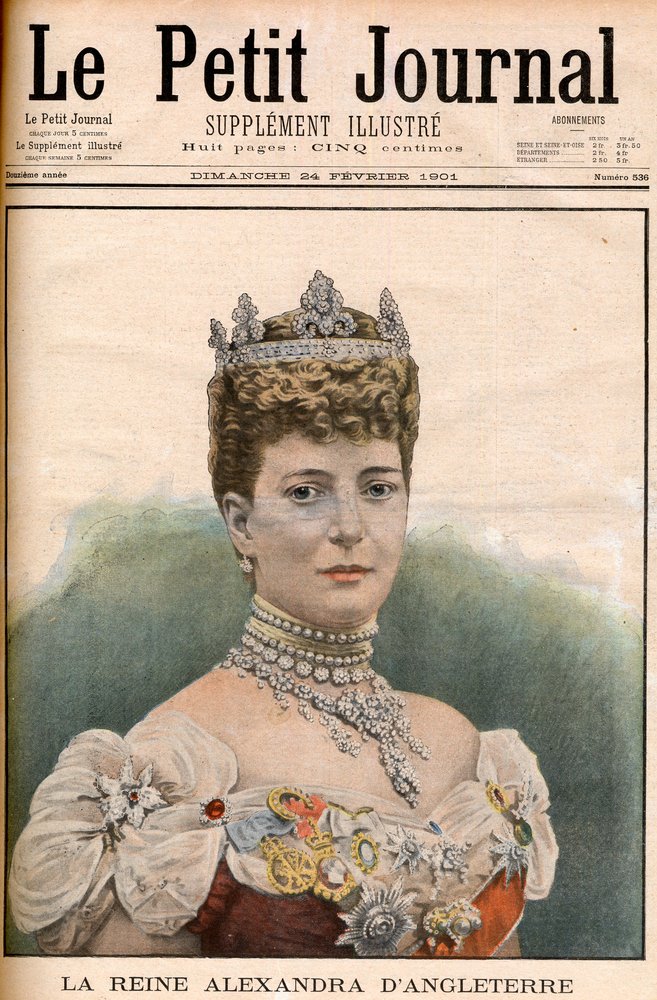 Frontpage of French newspaper queen Alexandra of England (1844-1925 ...